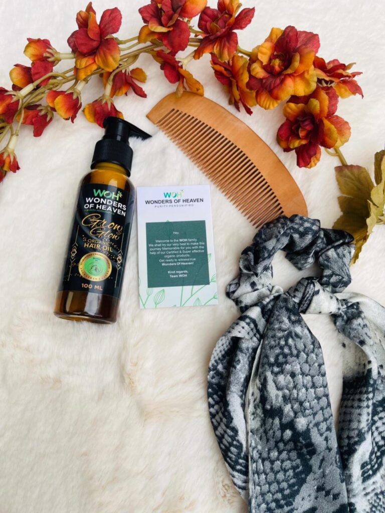 Grow&Glow 100% Organic Hair Oil - Wonders Of Heaven Pk