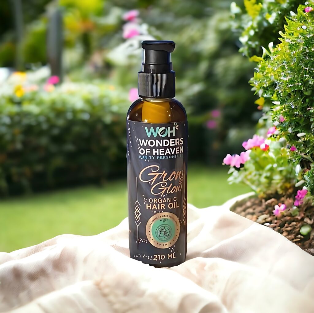 Grow&Glow 100% Organic Hair Oil - Wonders Of Heaven Pk